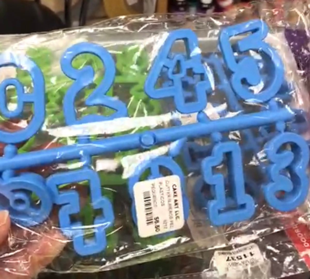 Number Cutter 9-Piece Set (Plastic) – Cake Art Shop