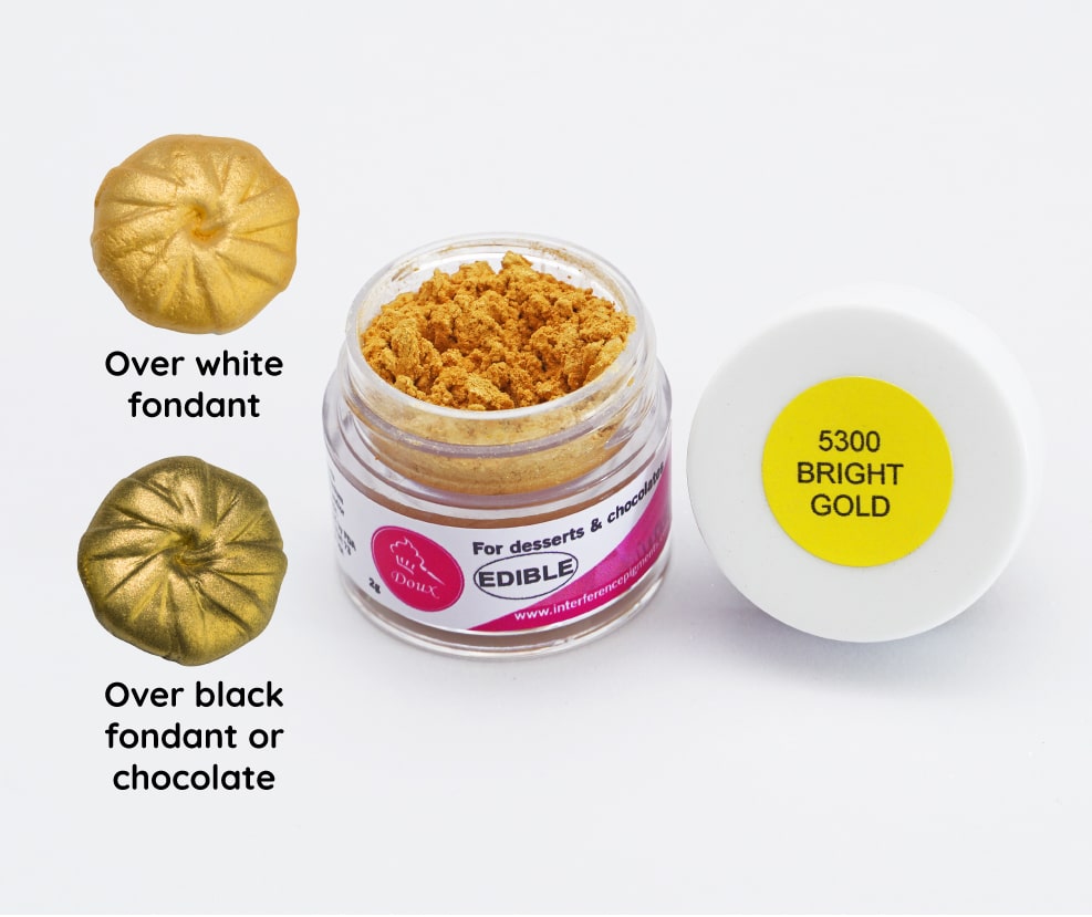 Edible Doux Powder- Bright Gold (5300) – Cake Art Shop